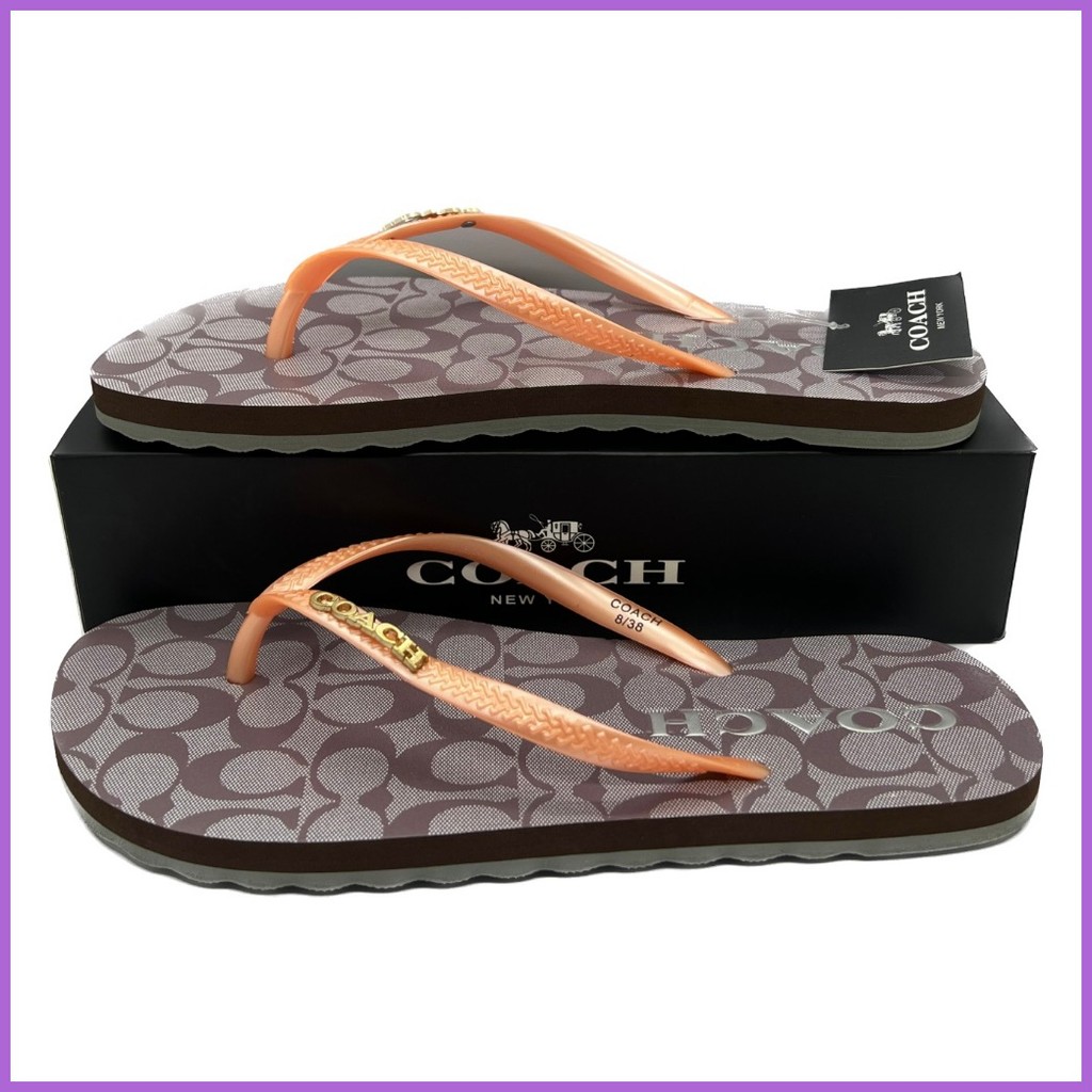 Coach flip-flops, beach slipper, outdoor slipper, Lady flip-flops with ...