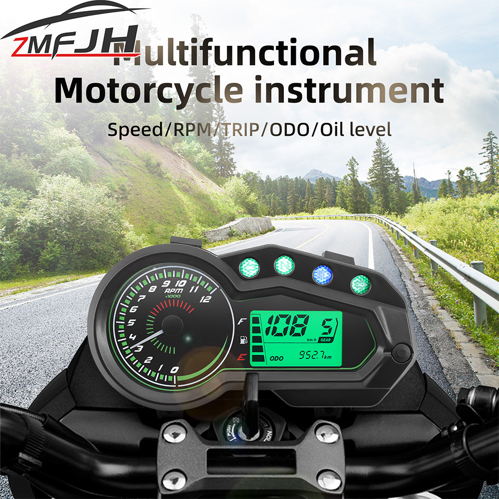Multifunctional LED A4 Speedometer For Motorcycles Trip ODO Mileage ...