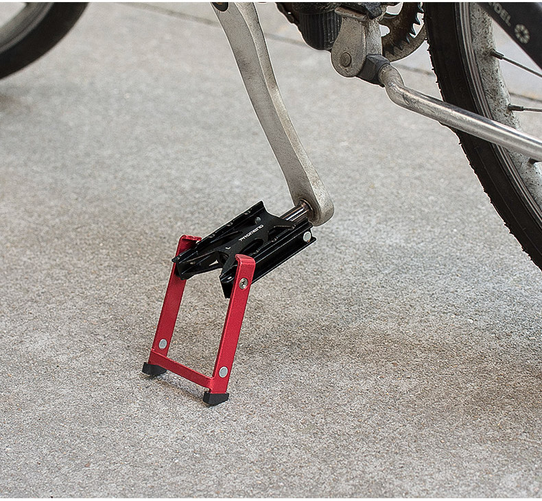 Promend Bike Pedal Support Kickstand Fold Bike MTB Pedal Aluminum Metal ...