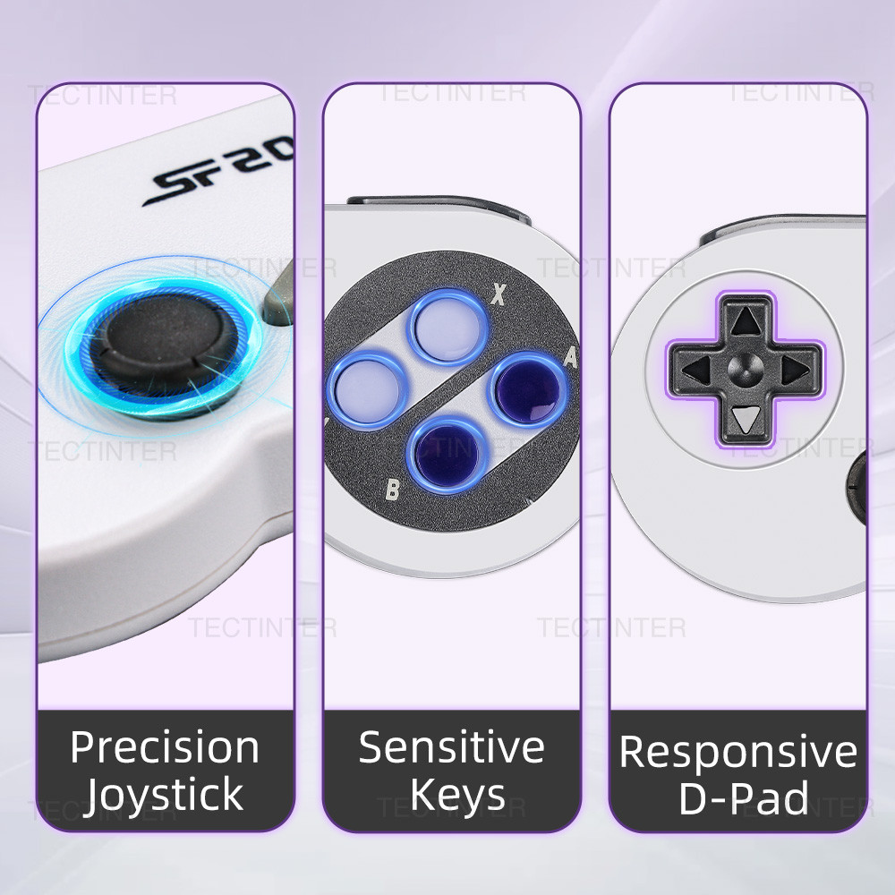 2PCS Wireless Video Game Console Gamepad SF2000/SF900 Portable Handheld ...