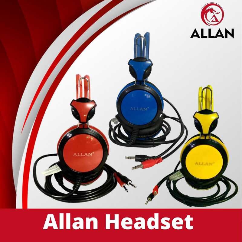 Allan Heavy Duty Gaming Headset With Mic Watch Tv/ Listen Music / Head ...
