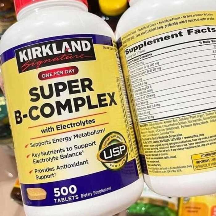Kirkland Signature Super B-Complex With Electrolytes ( B Complex ...