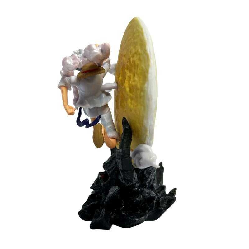 Anime 14Cm Luffy One Piece Figure Gear 5 Luffy Fig Statue Doll Ornament ...