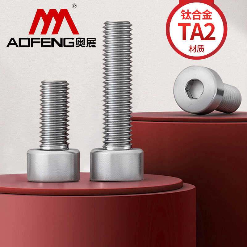 Titanium Screw Alloy Ta2 Hexagon Socket Screw Pure Titanium Bolt Cup ...