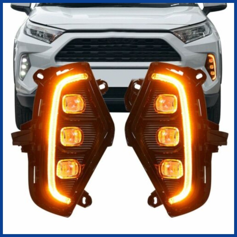 Daytime Running Light DRL For Toyota RAV4 2019 2020 2021 Yellow Turn ...