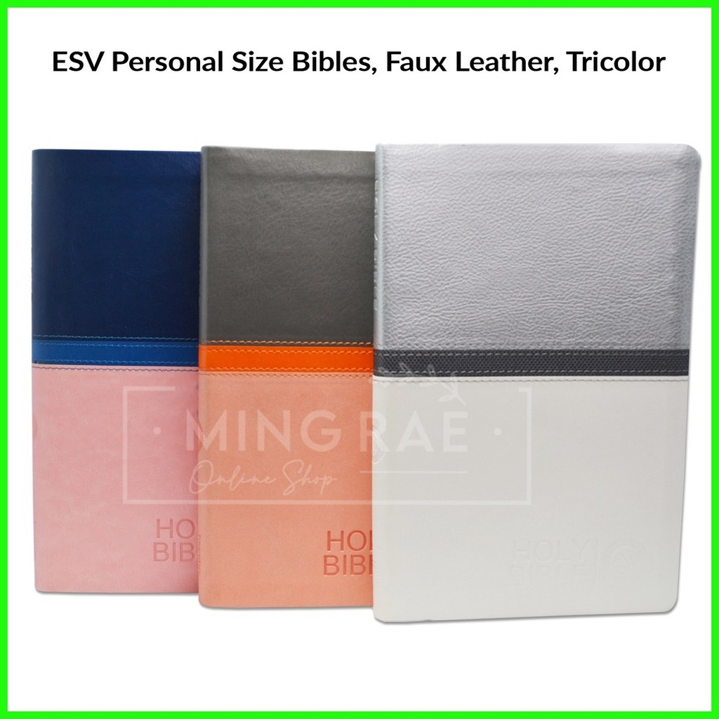 ESV (English Standard Version) Bibles, Faux Leather, Tricolor | Shopee ...