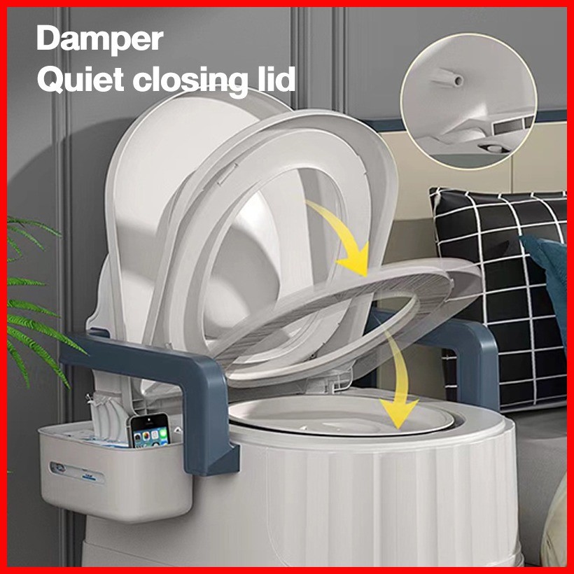 ☂ Mobile Arinola for adult portable toilet bowl toilet chair portable ...