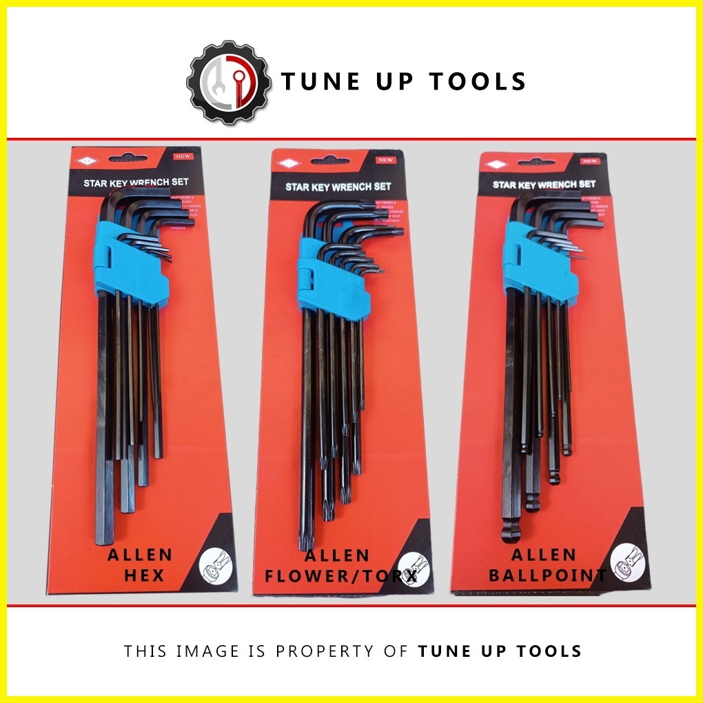 ☪ Allen Wrench Set Hex Ballpoint Flower Torx Extra Long Heavy Duty | Shopee Philippines