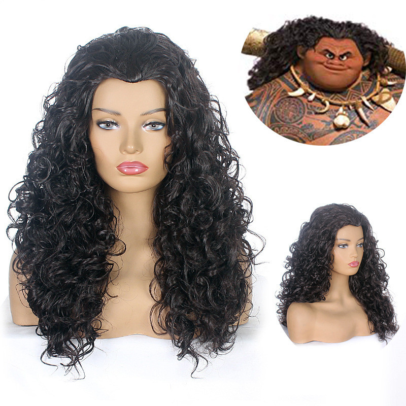 Ocean Wonder Maui Wig Halloween Ball cosplay Anime Moana Moana Wig ...