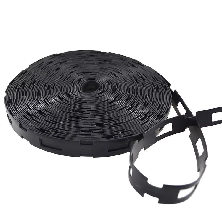 Black PVC Garden Buckle Garden Tie Locks Soft Adjustable Flexible Black ...