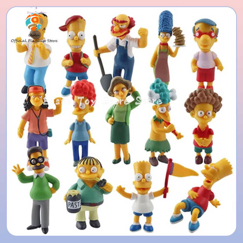 24 Simpons Bd Bart Simpson Action Figures Mystery Box Kawaii Anime ...
