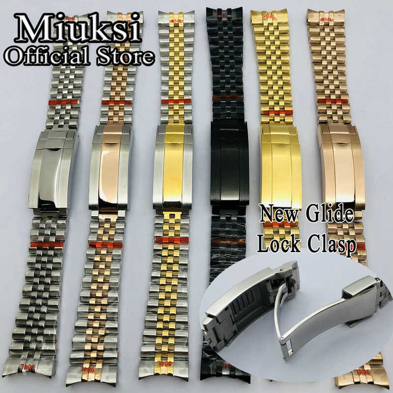 Miui 3 15 20Mm Sier Black Gold Bracelet Slide Glide Lock Clasp 904L ...
