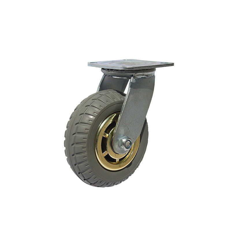 Golden rubber wheels, beacon wheels, flatbed wheels, rubber silent ...