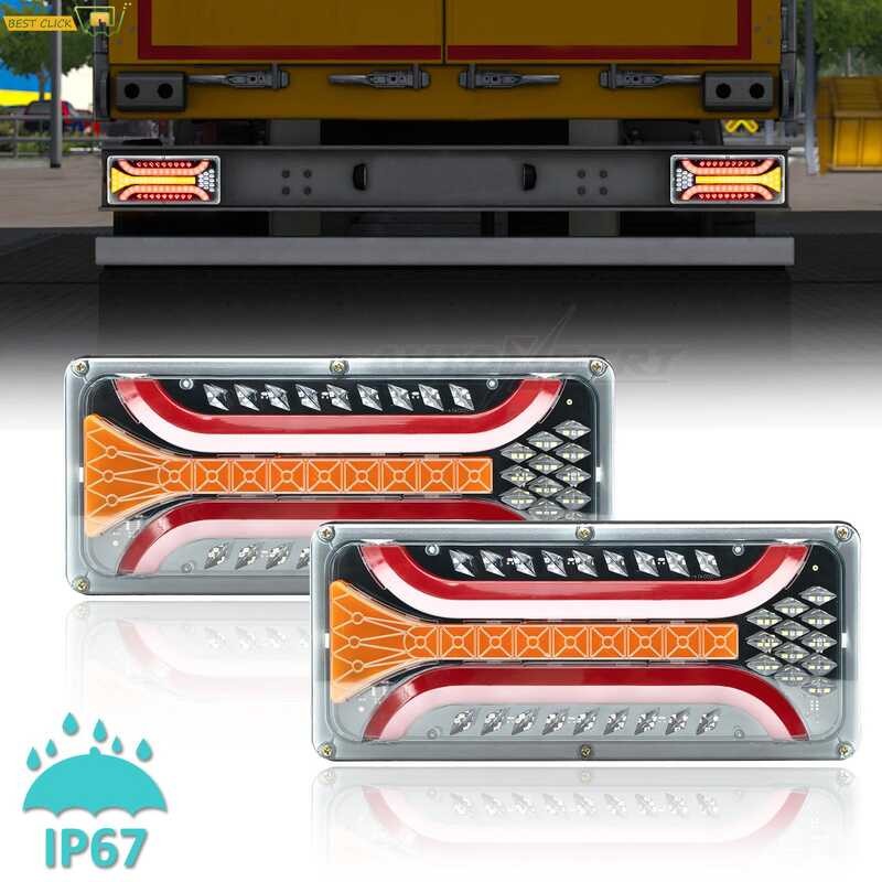 Truck Rear Tail Light Running Lamp Brake Stop LED For UTE Bus Van ...