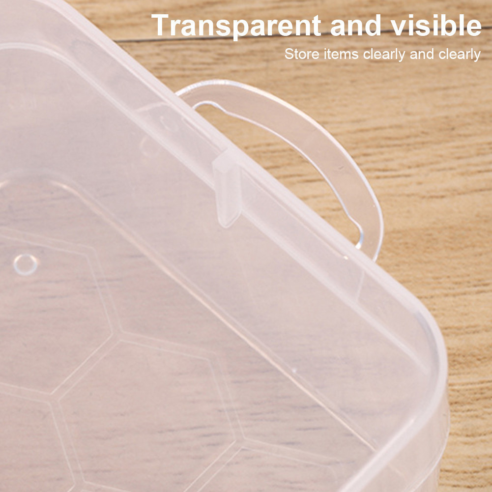 Transparent Plastic Box Rectangular PP Stationery Jewelry Storage Box ...