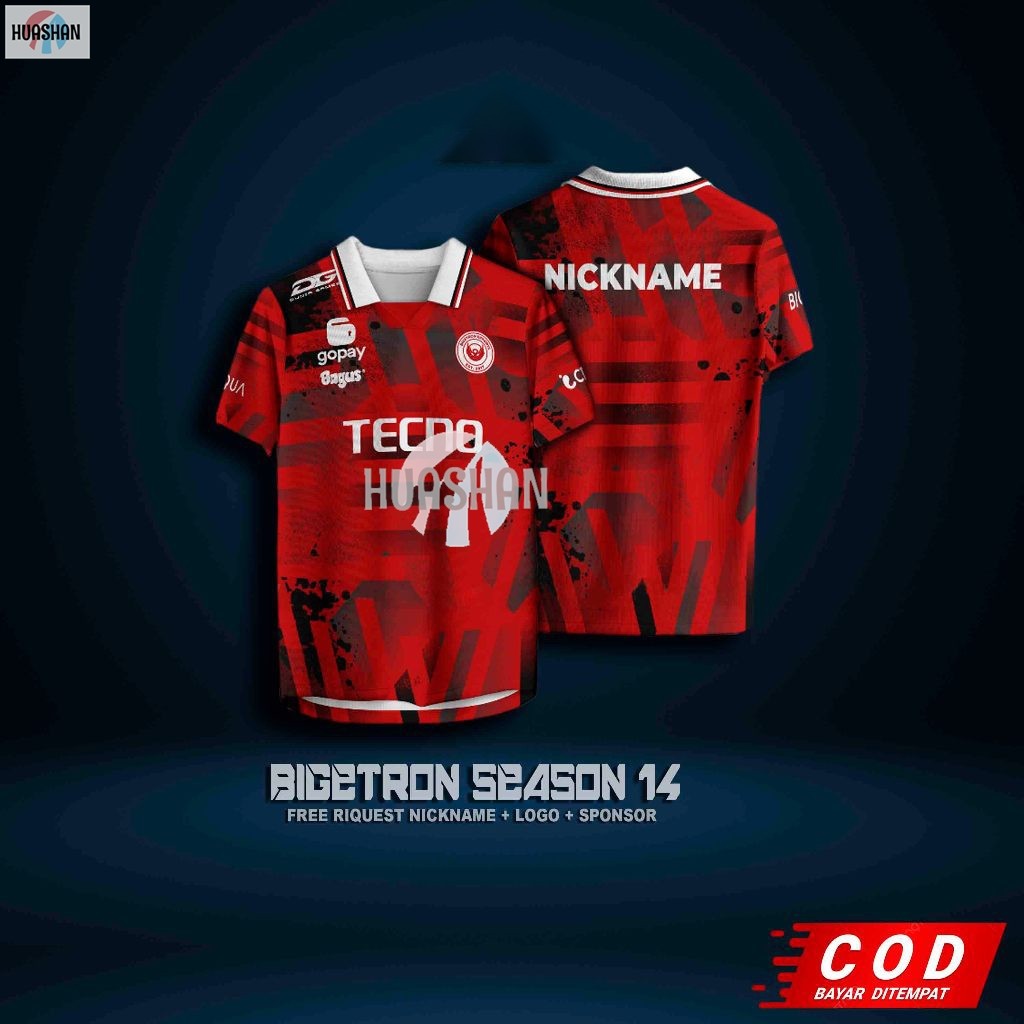 Latest 2025 Bigetron Season 14 Jersey T-Shirts, Free to Put Name and ...