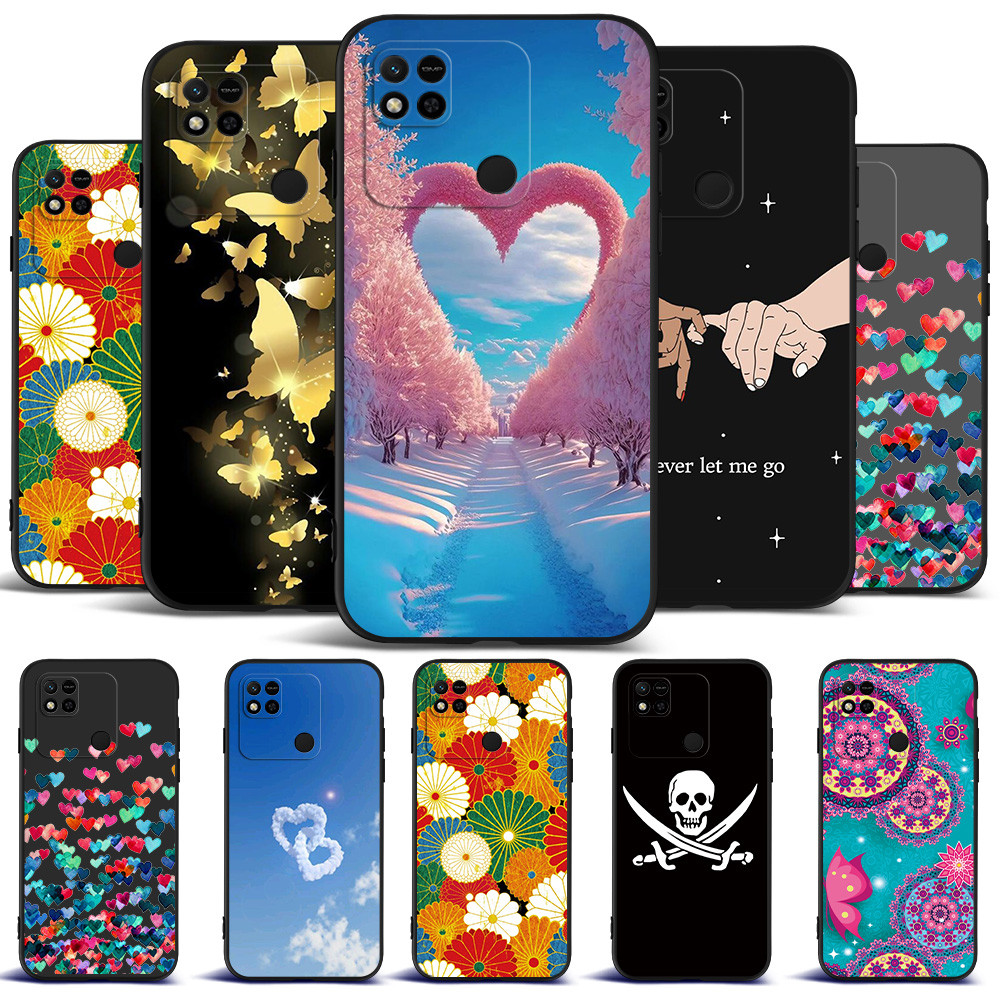 Case For Xiaomi Redmi 10C 10A Phone Case Silicon Back Cover black tpu ...