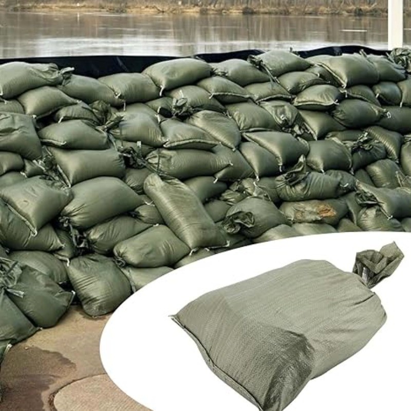 Heavy Duty Woven Bag / Flood Control Sand Storage Bags / Waste Garbage ...