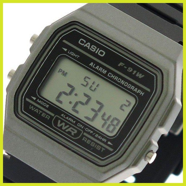 § ∞ ╮ Casio F-91WM-1B Digital Rubber Strap Watch | Shopee Philippines