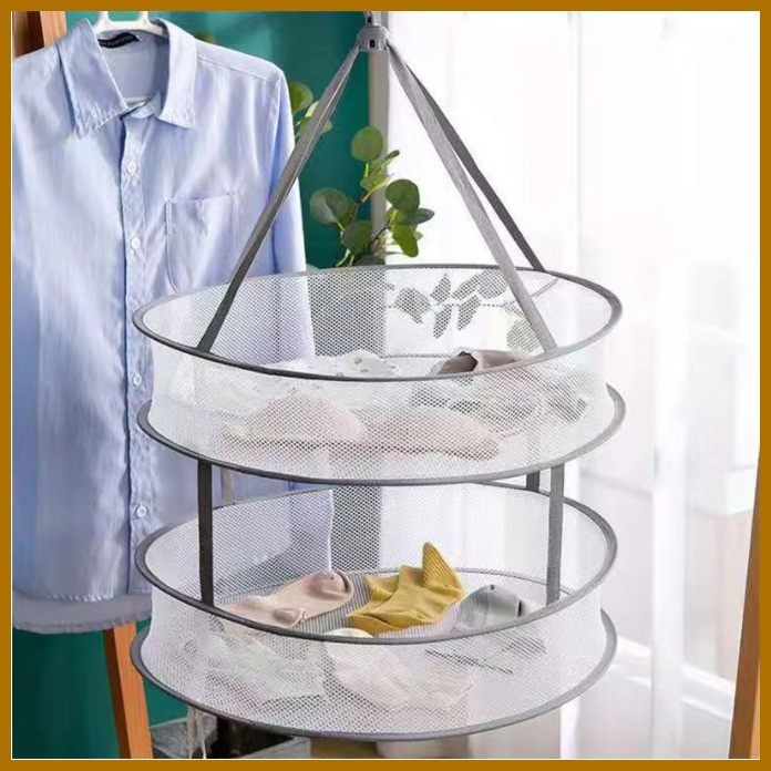 Clothes Drying Rack Net Collapsible Mesh Basket Dryer Net White Mesh ...