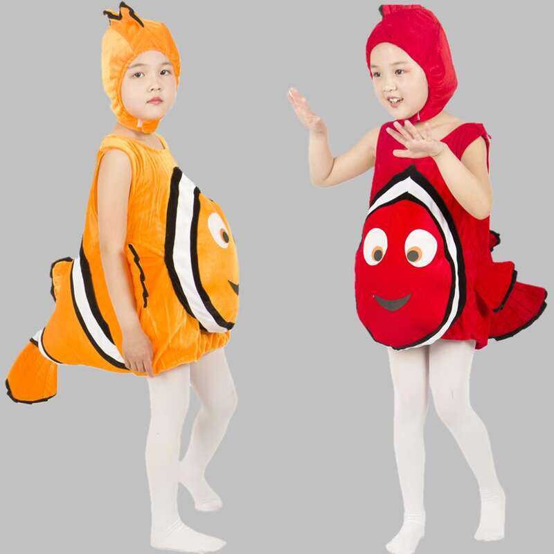 Tt Halloween Little Animal Cartoon Clown Shark Red Fish Children's ...