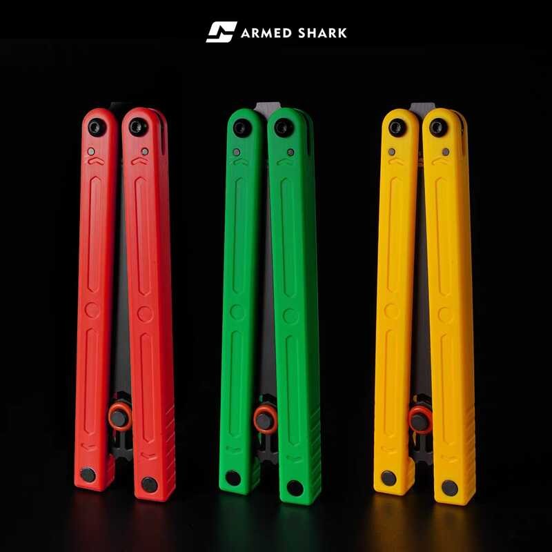 Shark Battle Fox Octopus [Sea Balisong] Butterfly Knife Uncut Fancy ...