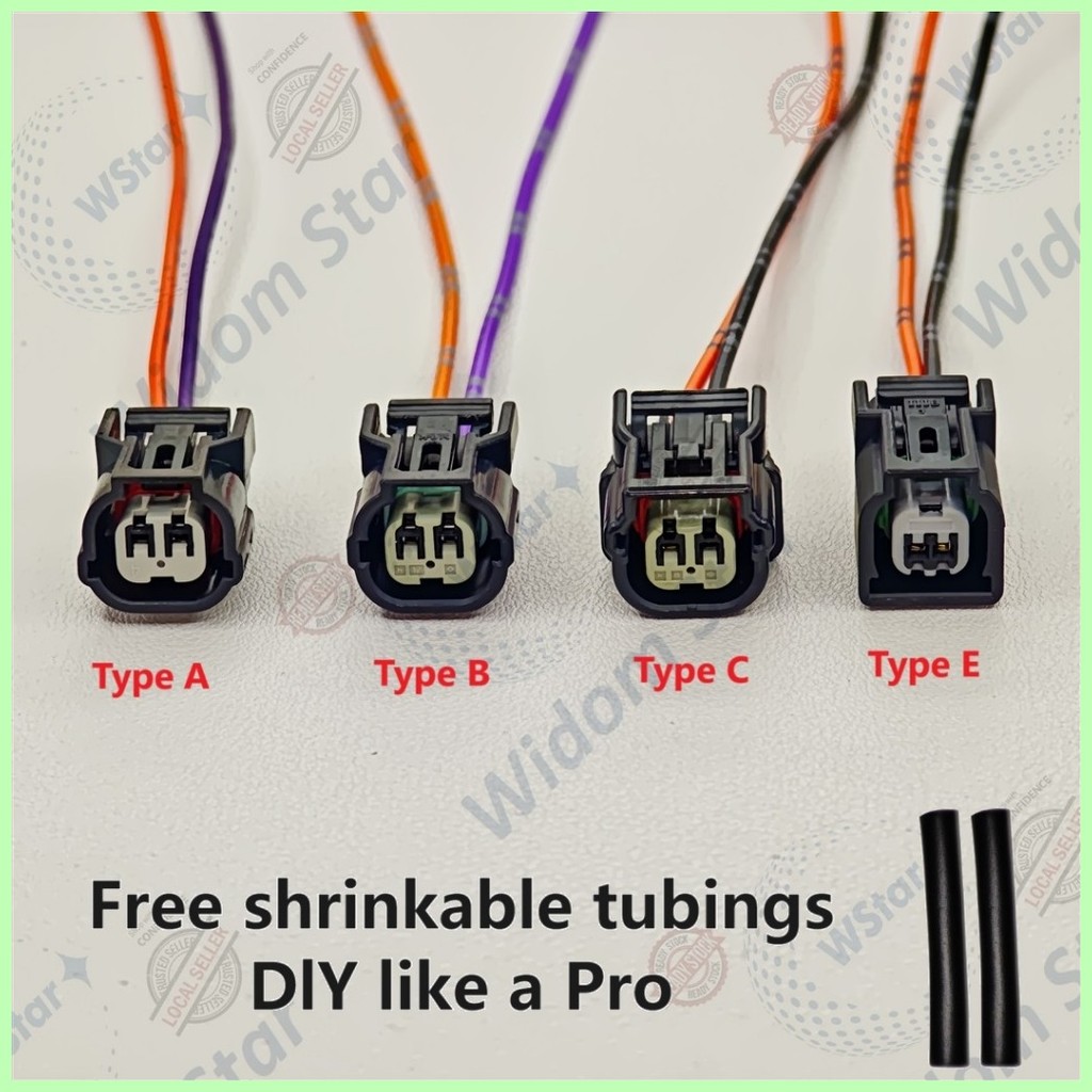 ⋽ Type A/B/C/E Fuel Injector socket Oil Sensor socket connector ...