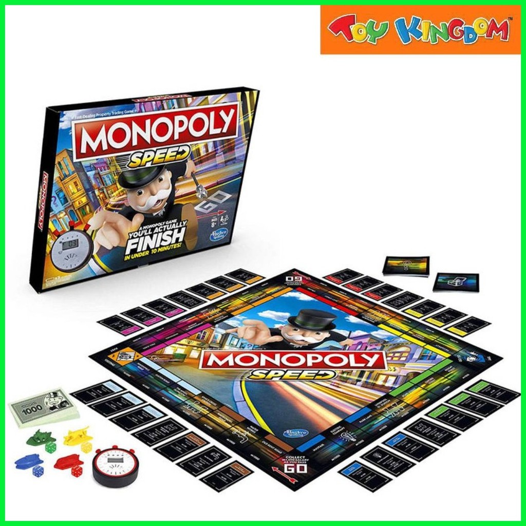๑ ﹊ Hasbro Gaming Monopoly Speed Multiplayer Board Game | Shopee ...