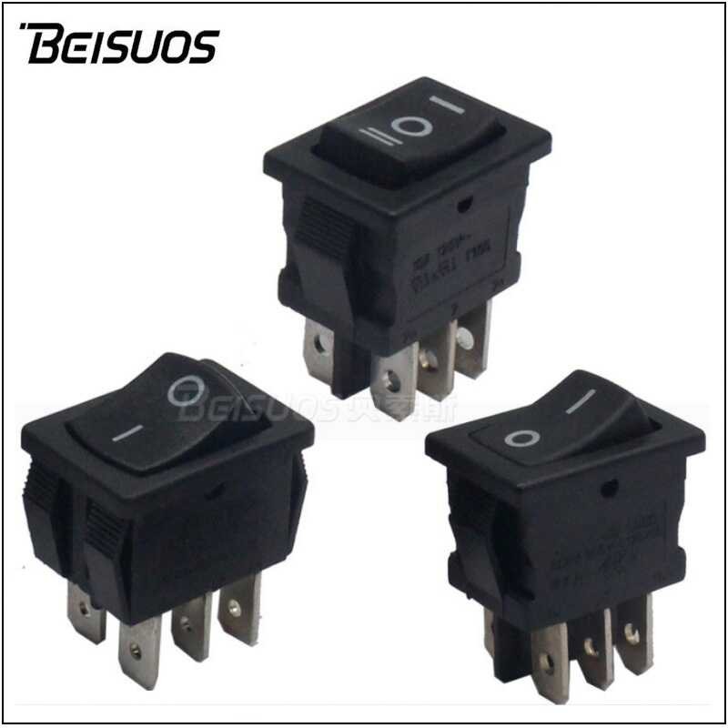 21 * 15 boat shaped switch rocker, square six foot two speed card, 6 ...