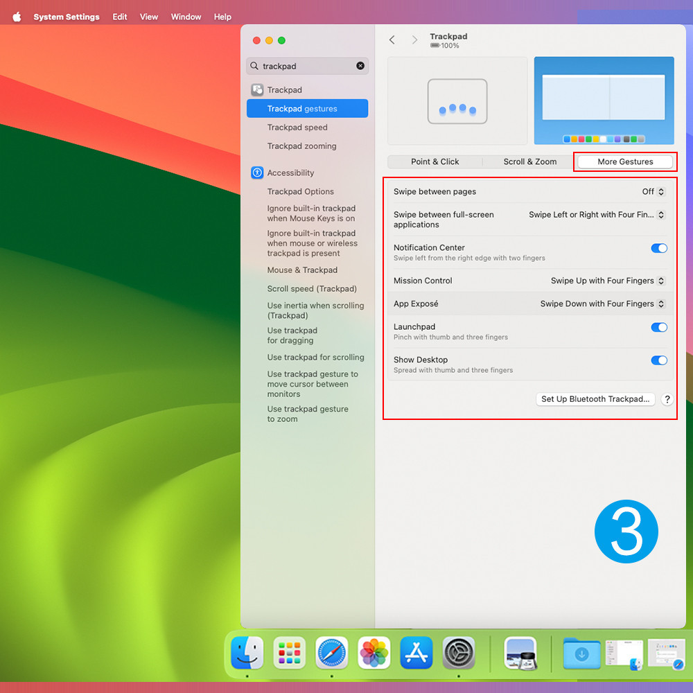 Wired Wireless 2.4G Bluetooth Touchpad Trackpad Mouse Magnetic External ...