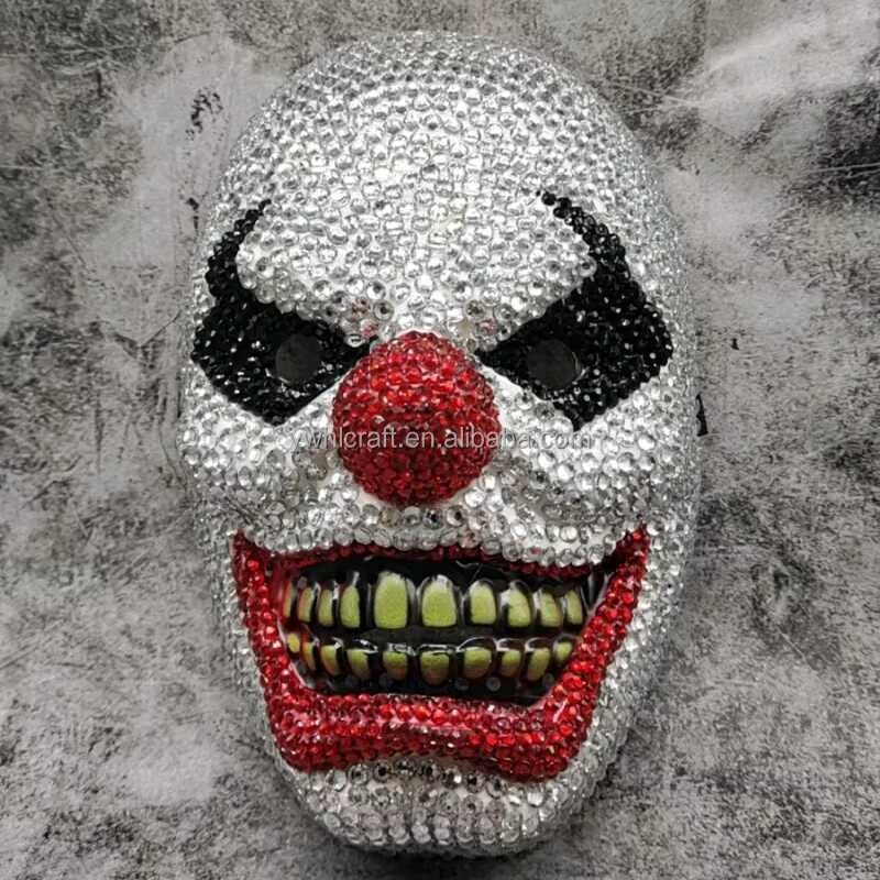 New Hong Spirit Halloween Scary Clown Rhie Mask Full Face Creepy Teeth ...