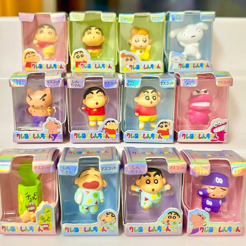 Ae Jiandong Cultural And Creative Crayon Shin Chan Rice Doll Blind Box ...