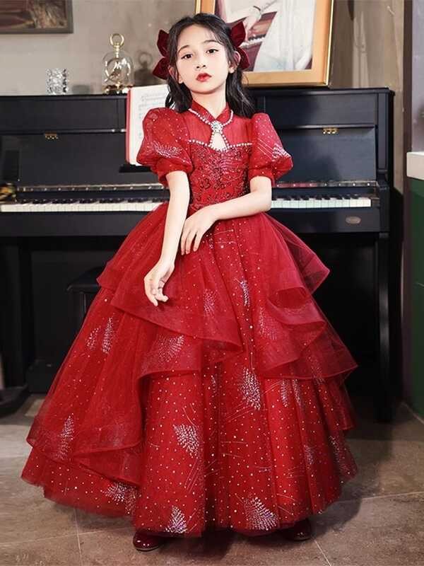 Gabi Bihis Mga Bata Sa Atmospheric Mataas Dulo, Bihis Prinsesa Kaarawan ...