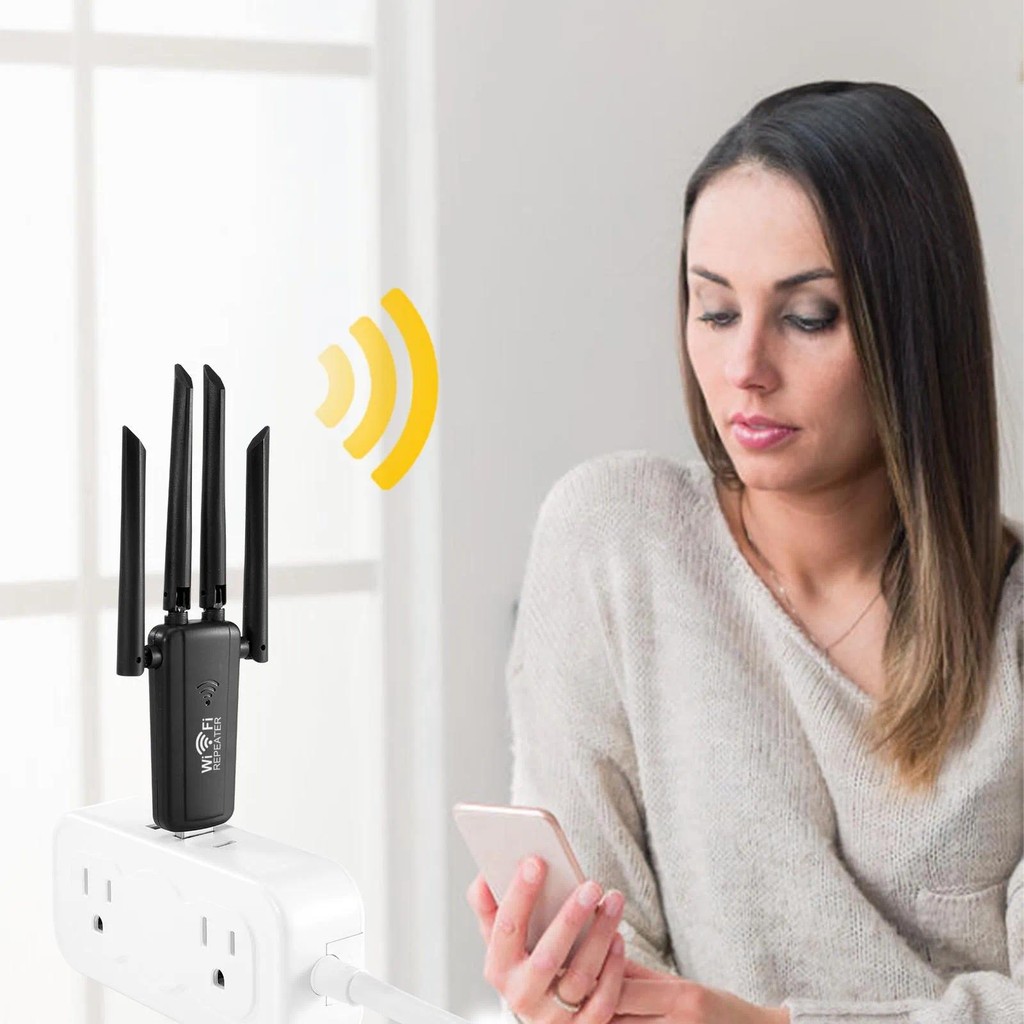 2.4G 300Mbps Wireless USB WiFi Repeater 4 Antenna Wifi Long Range ...