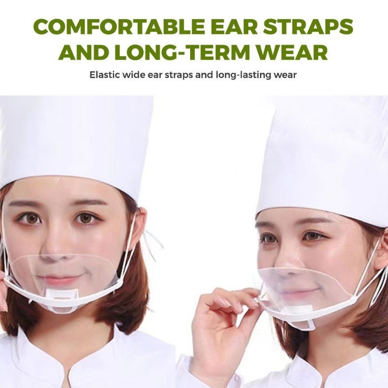 10Pcs Spit Guard Protector Sanitary Food Kitchen Mask Reusable ...