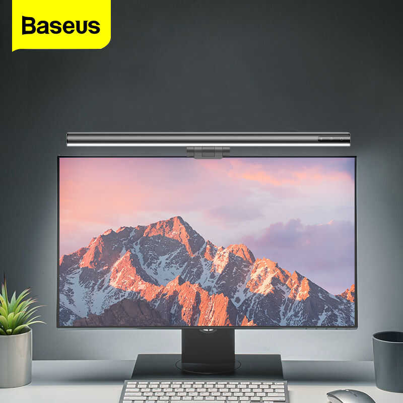 Baseus Screen Light Monitor Bar Desk Lamp USB Powered LED Hanging 3 ...