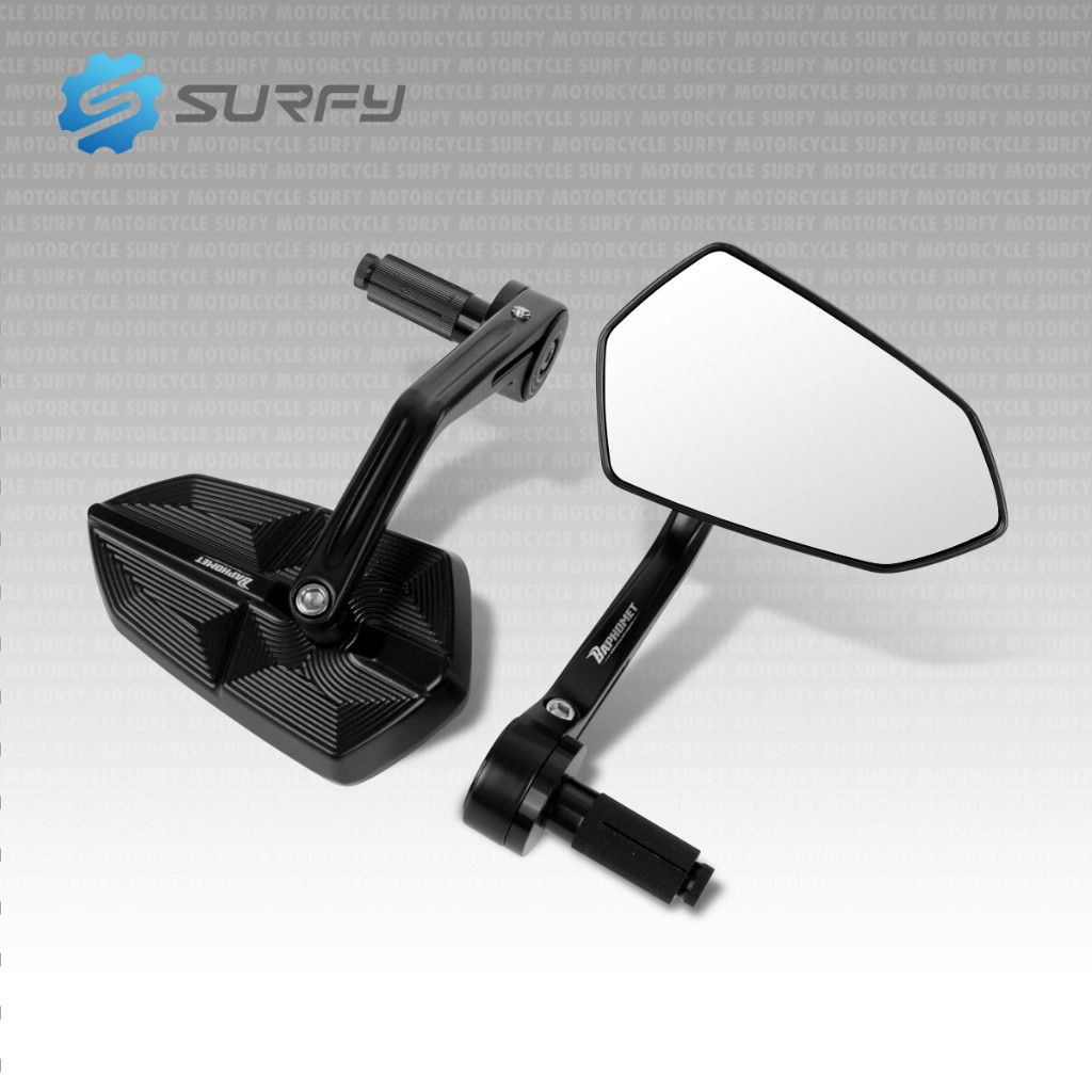 Baphomet Premium Bar End Side Mirror Line Art Design Universal Fully ...