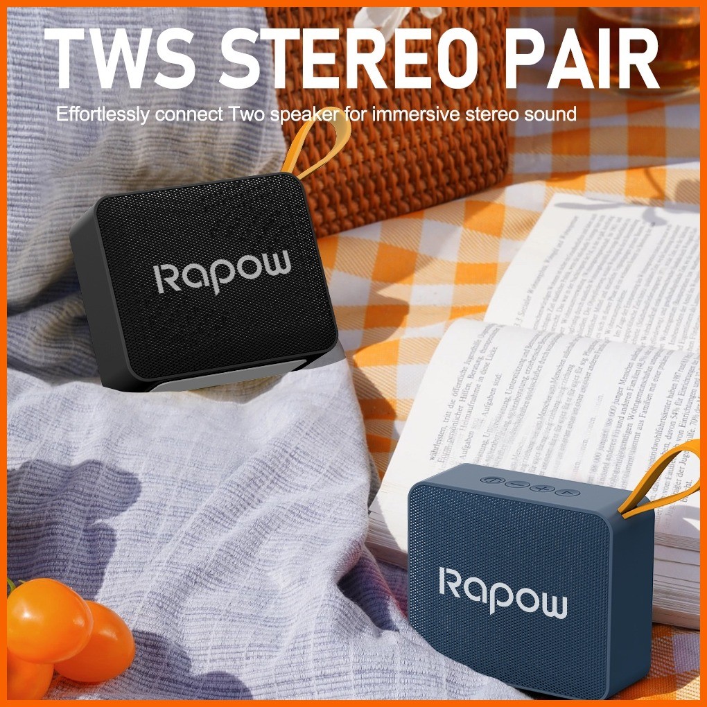 Rapow By Mitsushi BT06 Bluetooth Speaker 3D Stereo Super Surround Sound ...