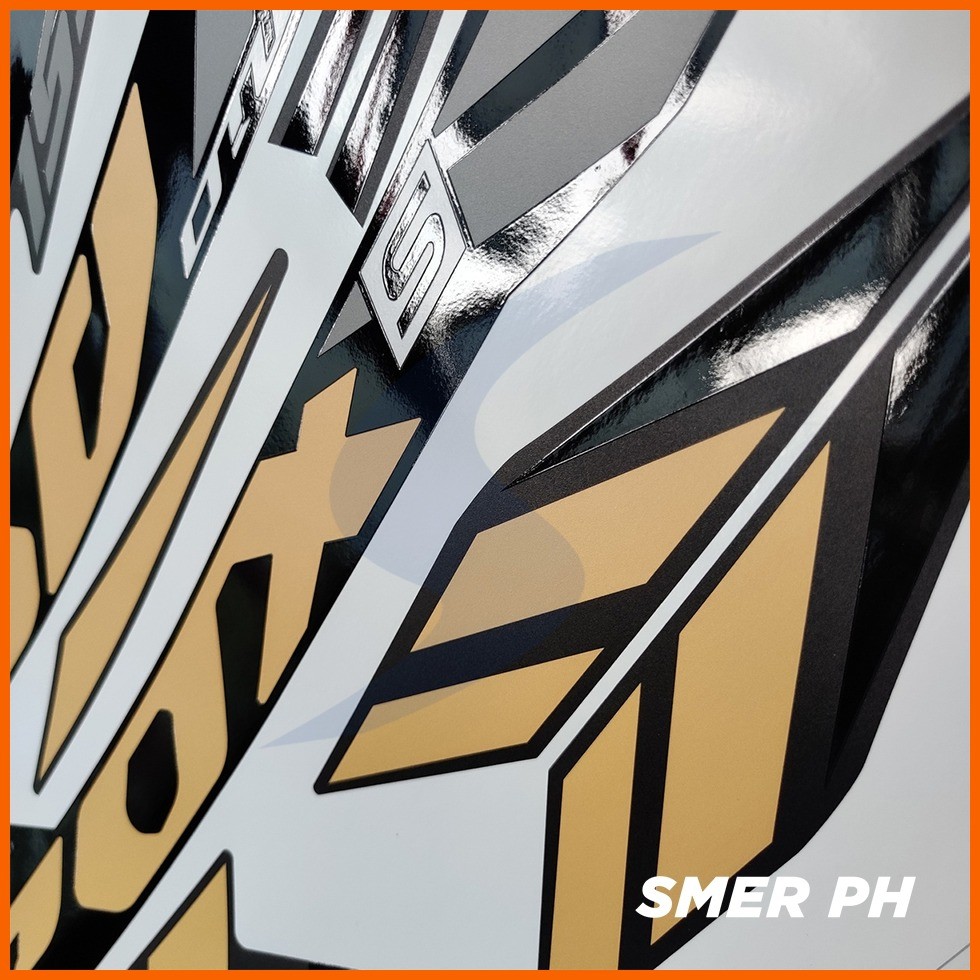 Yamaha aerox v2 s 2021 whitesticker black raven Motorcycle decals ...