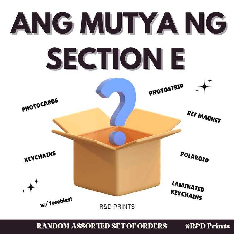 AMNSE Ang Mutya Ng Section E | Assorted Set Of Items Unofficial Fanmade ...