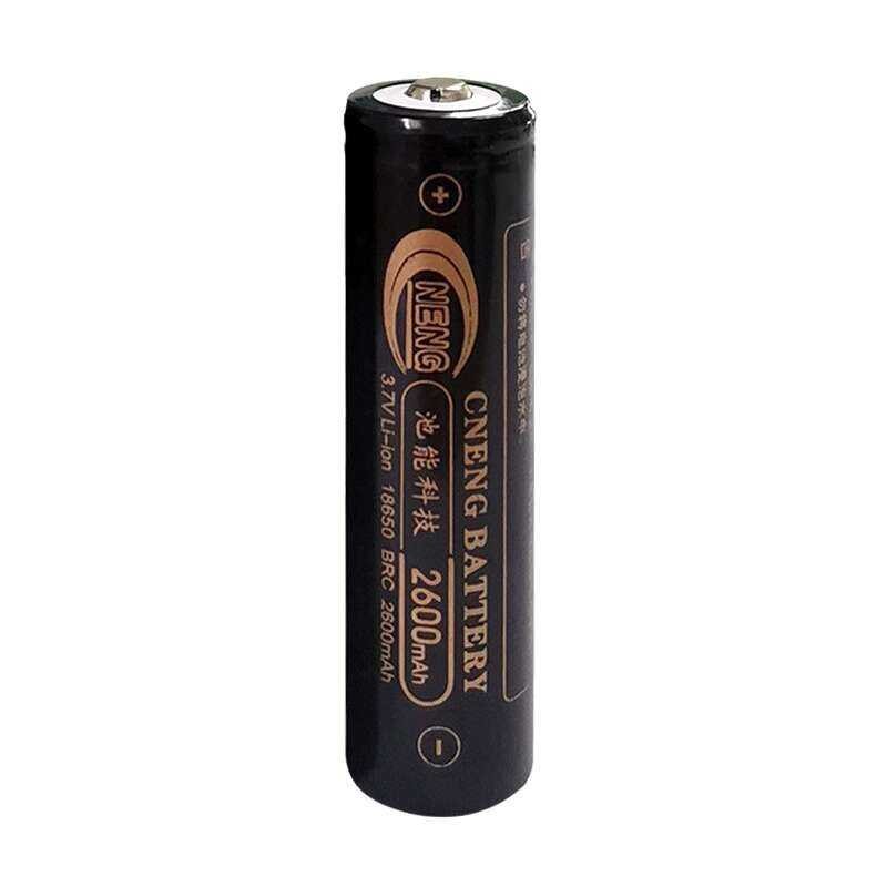 18650 3.7V single cell lithium 2600mah rechargeable strong light ...