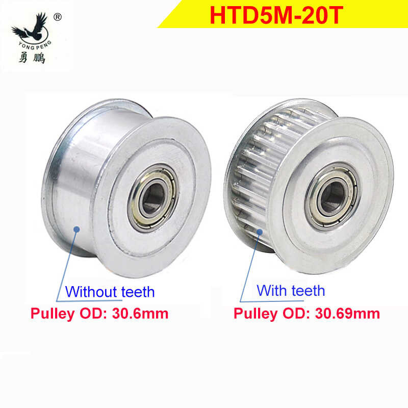 Quality High Htd5m 20 Teeth Synchronous Wheel Idler Pulley Fit For Belt ...