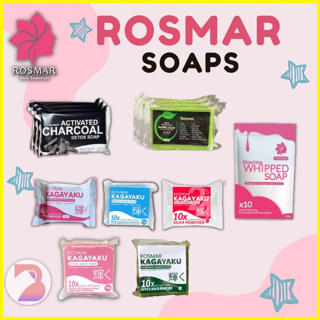 [ONHAND] ROSMAR KAGAYAKU BLEACHING SOAP | BLEACH WHIPPED | CHARCOAL ...