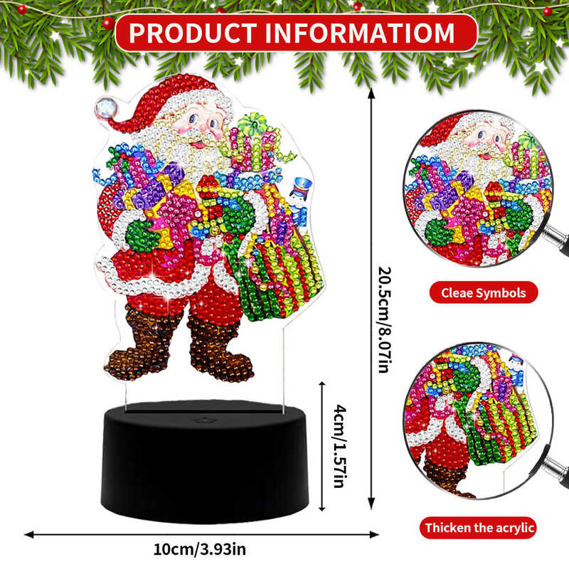 Diamond Painting DIY Double-Sided Night Light Intelligent Touch Sensing ...