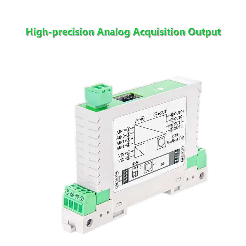 to 4-20mA Modbus TCP Ethernet Analog Acquisition Module AD Converter ...