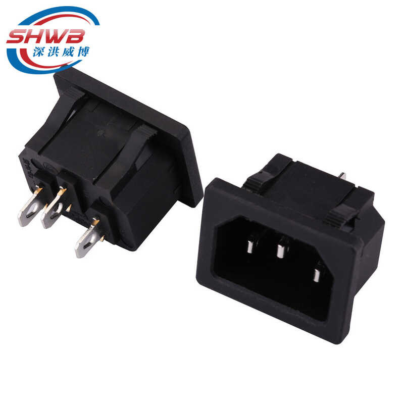 AC power socket product name 10a power connector ac female socket ac-09 ...