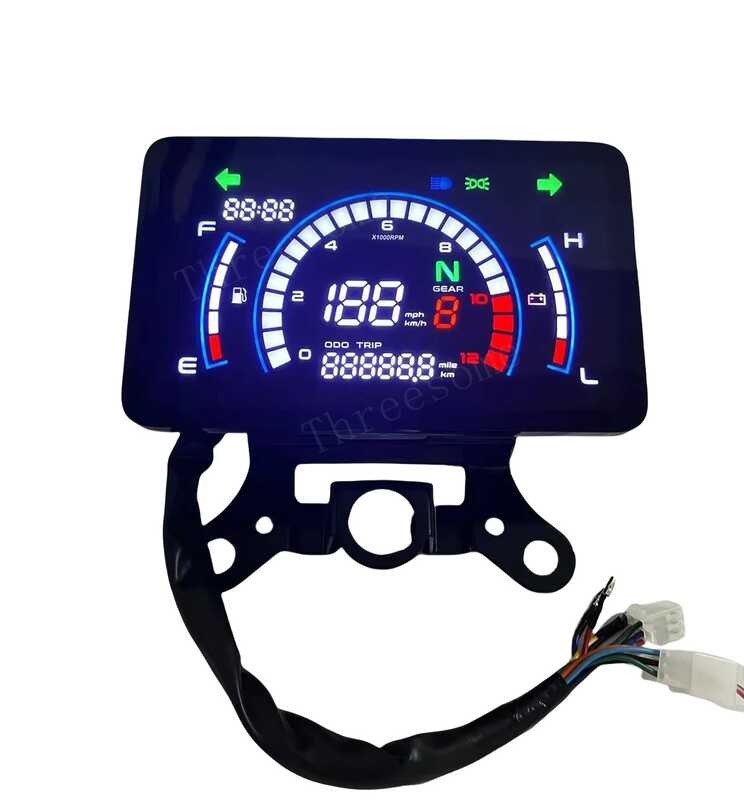 Motorcycle 7 Digital Speedometer Assembly For Ergato Cg150 250 Honda ...