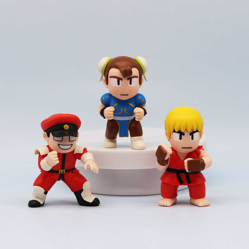 Street Q-Version Fighter 8Cm Figures Ryu Chun-Li Vega Ken Fig Kawaii ...