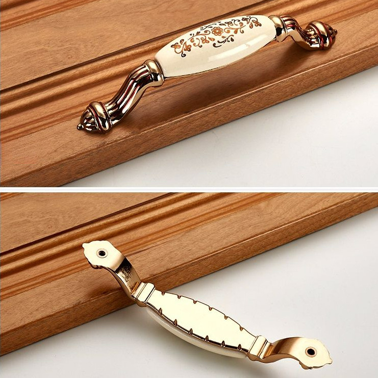 European Ceramic Drawer Handle Modern Minimalist Cabinet Door Handle ...
