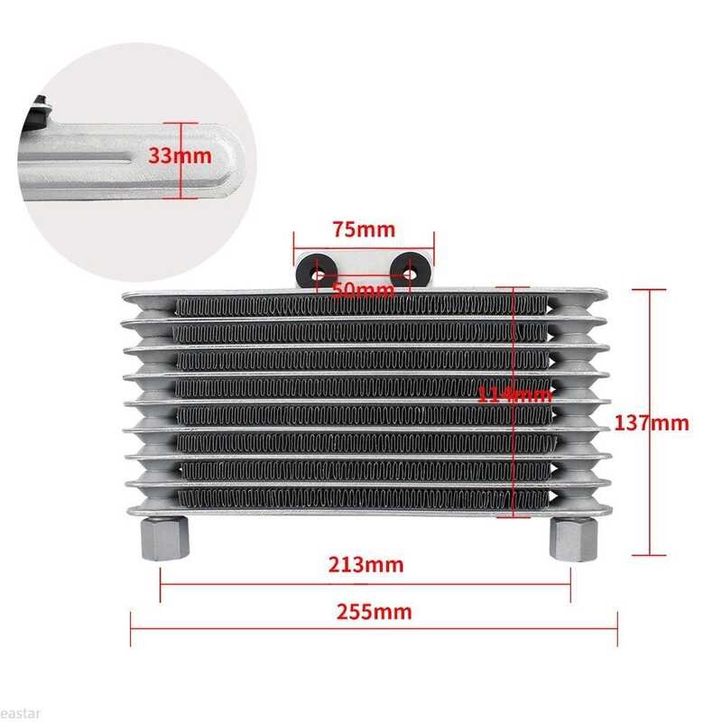 RAIDER Row 150 Motorcycle Engine Oil Cooler Radiator 6 & 8 Rows For ...
